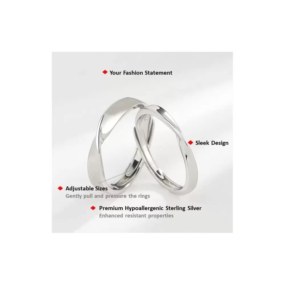 925 pure Silver Mobius Ring – Reevaa